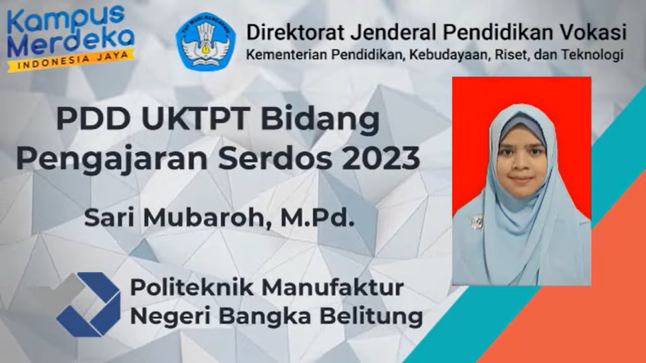 PDD UKTPT Bidang Pengajaran SERDOS 2023 - MK Bahasa Inggris - Sari Mubaroh - YouTube