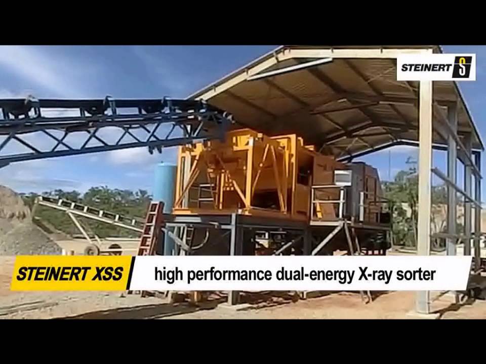 Ore sorting in Australia using the STEINERT XSS T - xray sensor technology - YouTube