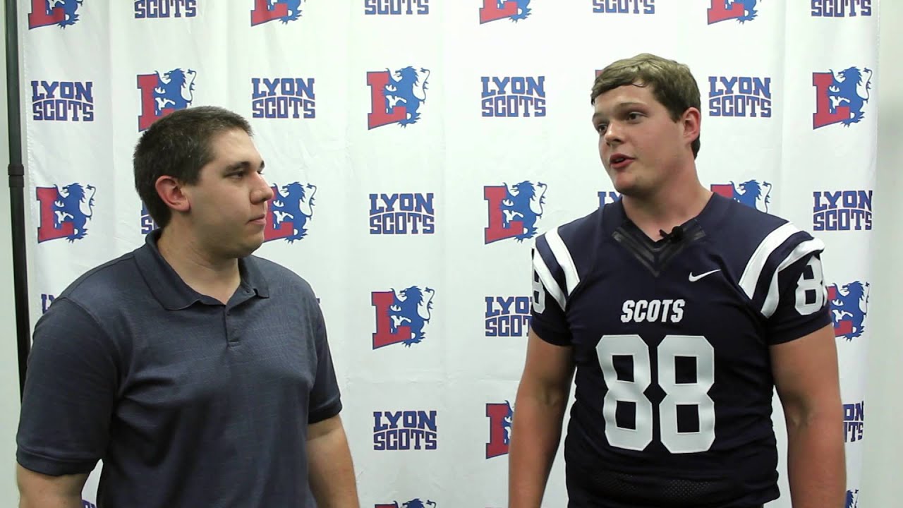 Lyon Football Media Day - Garett Denton - YouTube