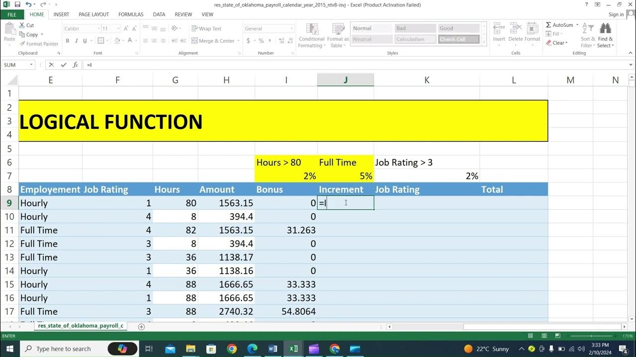 IF Logical Function | How to use the IF function in Excel | MS Excel - IF Function | IF # ...
