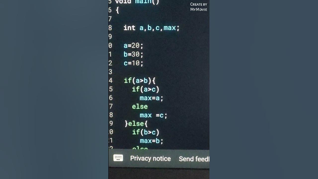 Find Maximum Of Three Numbers Using Nested If Statement In Dart 🎯 Youtube