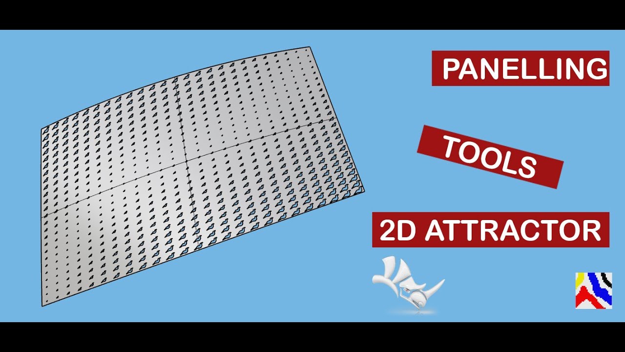 Rhino 3d: Creating An Attractor Condition with Paneling Tools - YouTube