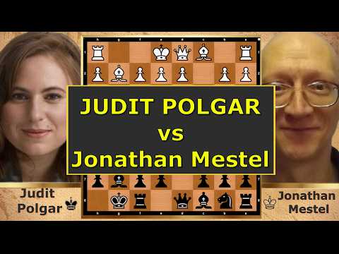 MESTEL vs JUDIT POLGAR – Polgar’s Brilliant Counterattack! ♟🔥 #mestel #juditpolgar #chesslegends