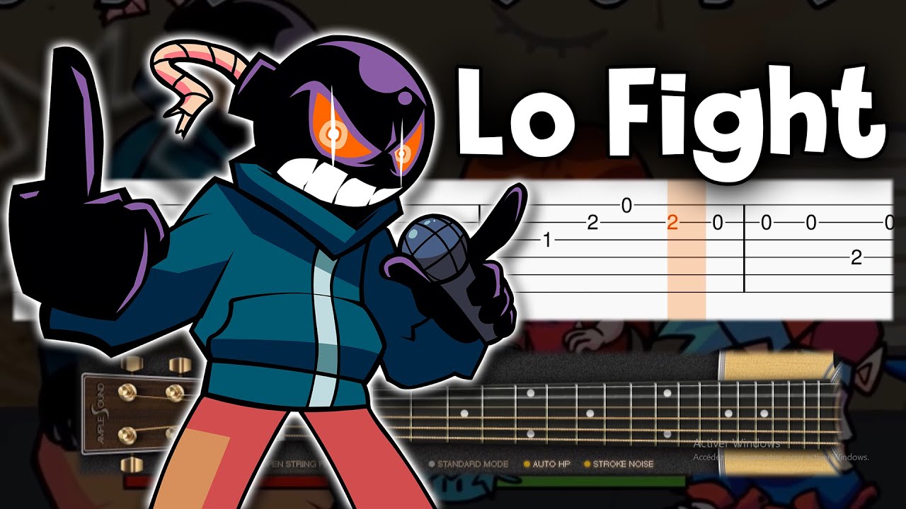 Friday Night Funkin' - Lo-Fight (VS Whitty) - Guitar tutorial (TAB ...