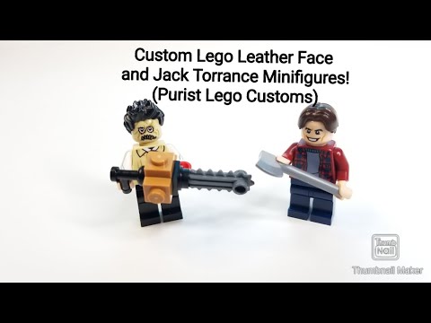 Custom Lego Leather Face And Jack Torrance Minifigures! (Purist Lego ...