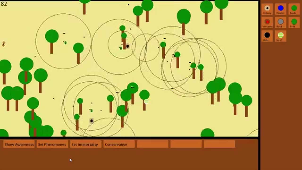 Visual Studio simulation - ant world - YouTube
