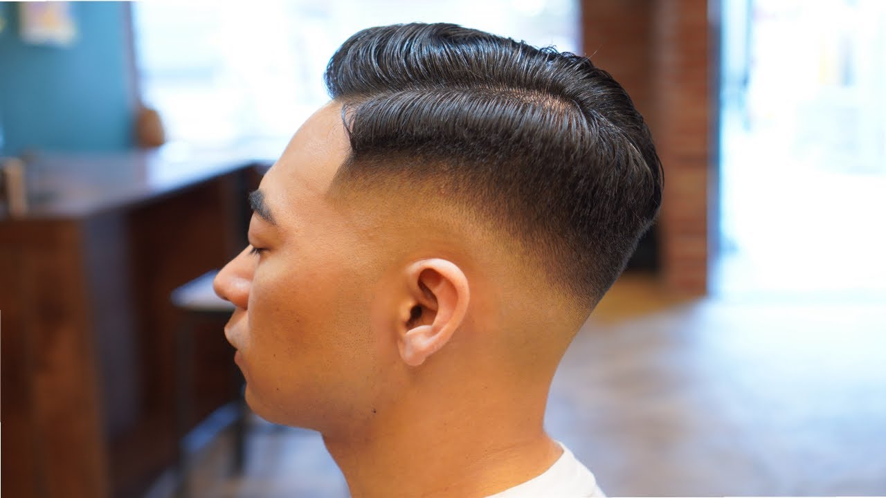 스킨페이드 사이드파트 전 과정 [ skin fade with side part ] - YouTube