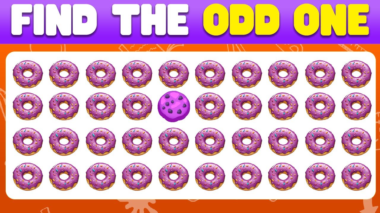 Find the ODD One Out 🍭🍩 Sweets Edition | Fun Puzzle Quiz! - YouTube