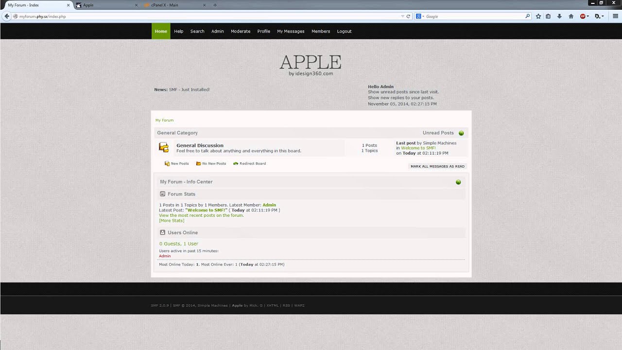 How to change simple machines forums theme - YouTube