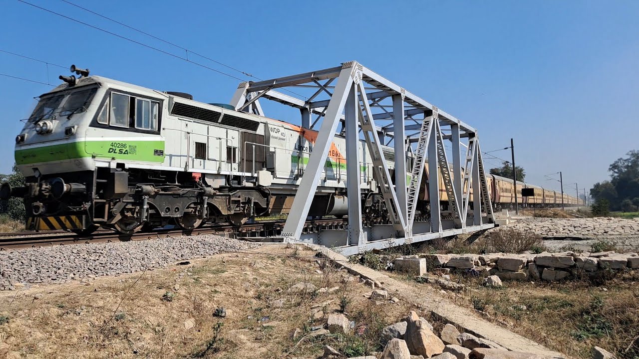 Indian Railway High Speed EMD Locomotive:- WDP4D With 04217 Varanasi ...