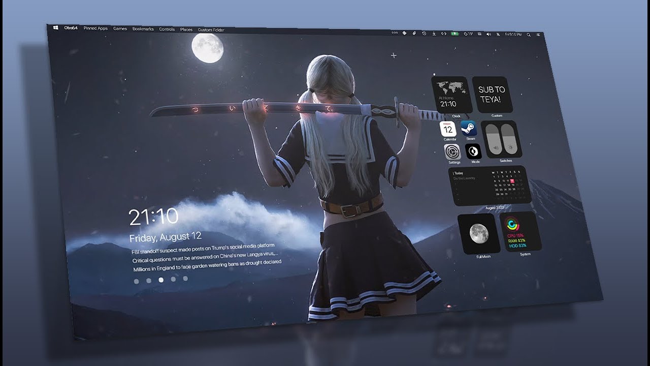 Make your Windows desktop look amazing! | Rainmeter tutorial - EN | - YouTube