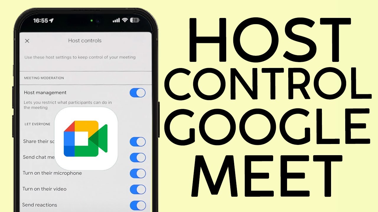How to Enable Host Control on Google Meet Video (2023) - YouTube