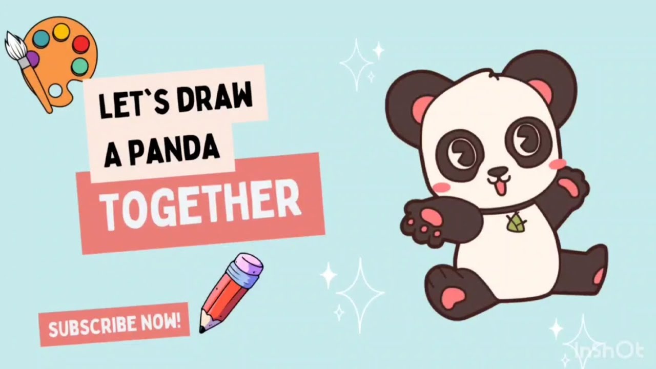 Draw a cute panda (super easy) - YouTube