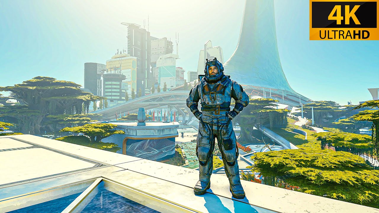 Starfield New Atlantis LOOKS ABSOLUTELY AMAZING on RTX 4090 | | Ultra ...