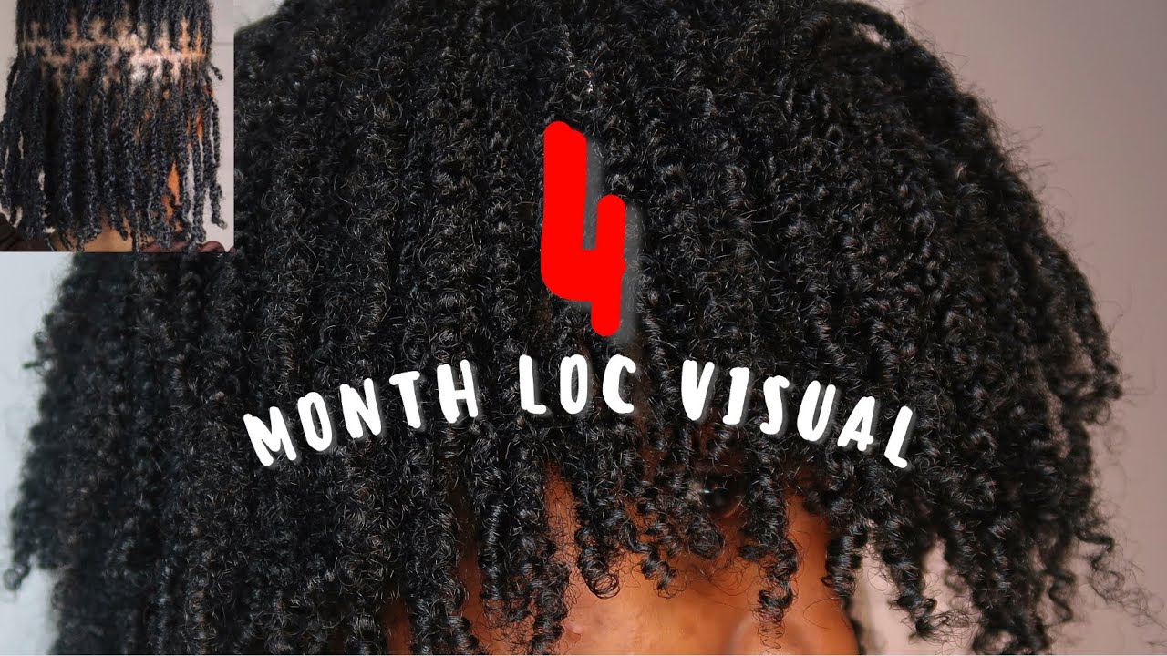 microlocs journey | 4 month LOC UPDATE | two strand twist starter locs ...