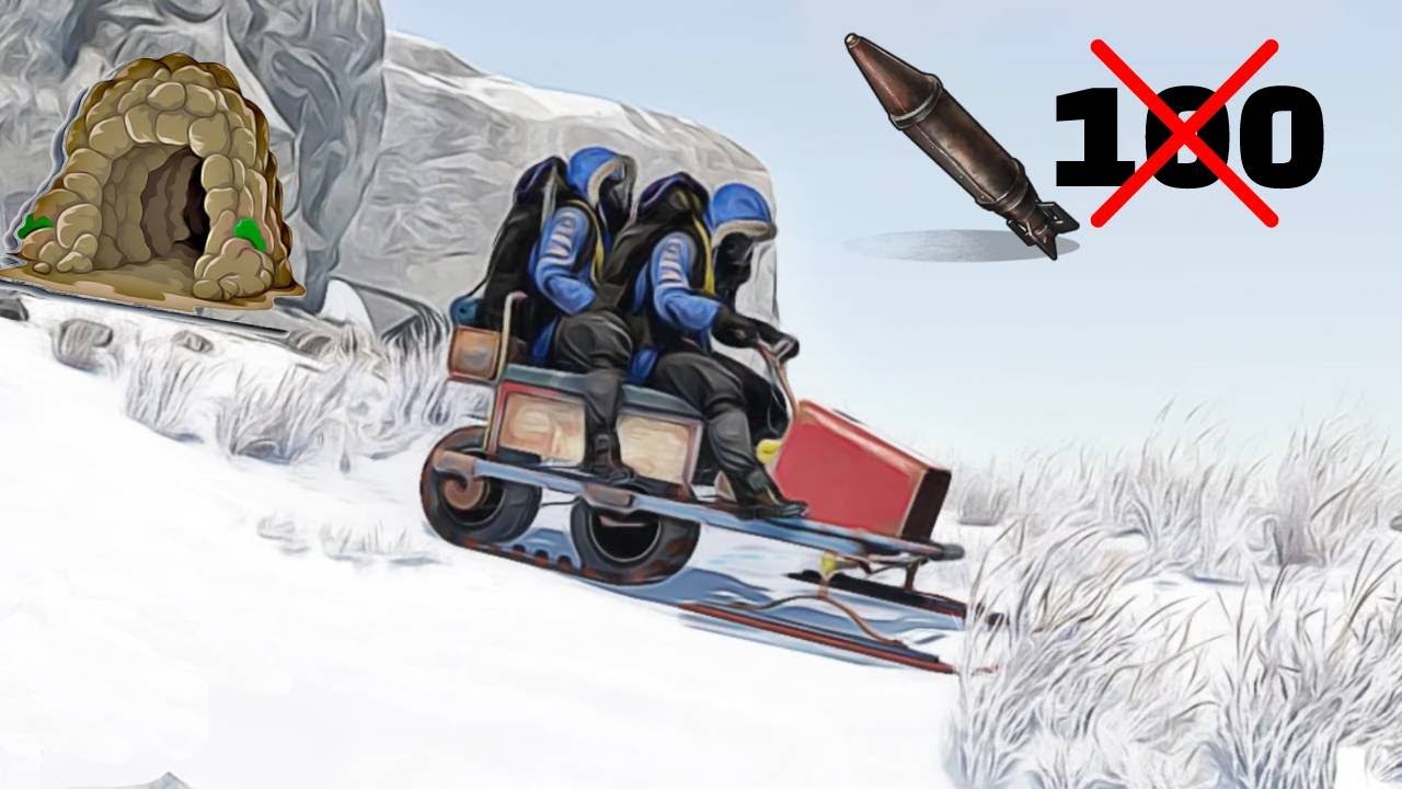 Use Snowmobile For Raid Cave Base In Rust | Rust Tips 2022 - YouTube