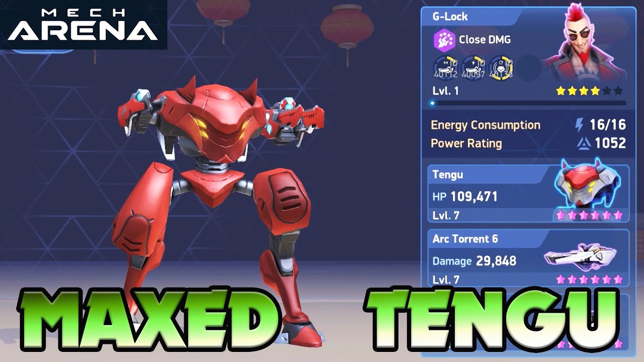 MAXED Tengu With MAXED Arc Torrent Gameplay - Mech Arena - YouTube