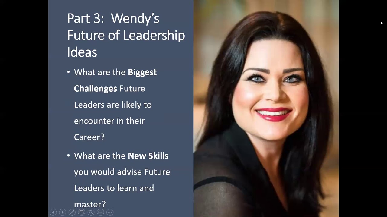 The Future Leader Interview with Wendy Mahoney - YouTube