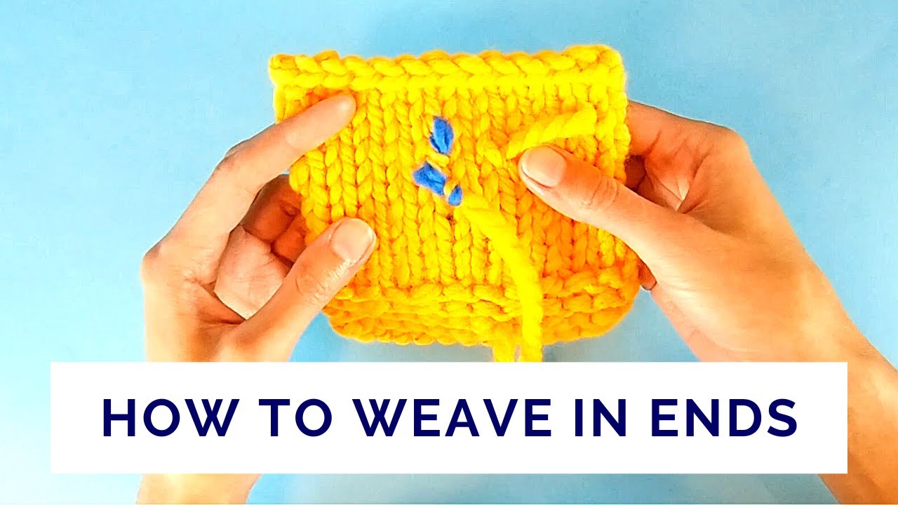 How to Weave in Ends - Simple Quick and Reliable Method - YouTube