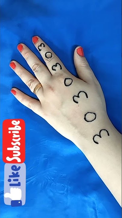 كيفيه رسم حنه رقيقه وسهله للمبتدئين خطوة بخطوة 🌺 نقش حناء بالأرقام😯 ️ Youtube