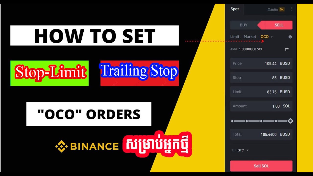 How to using & Different between Stop-Limit, Trailing Stop and OCO in ...