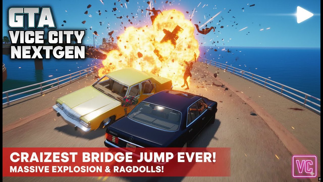 Gator Keys Turns Into a Warzone in GTA Vice City Nextgen - YouTube