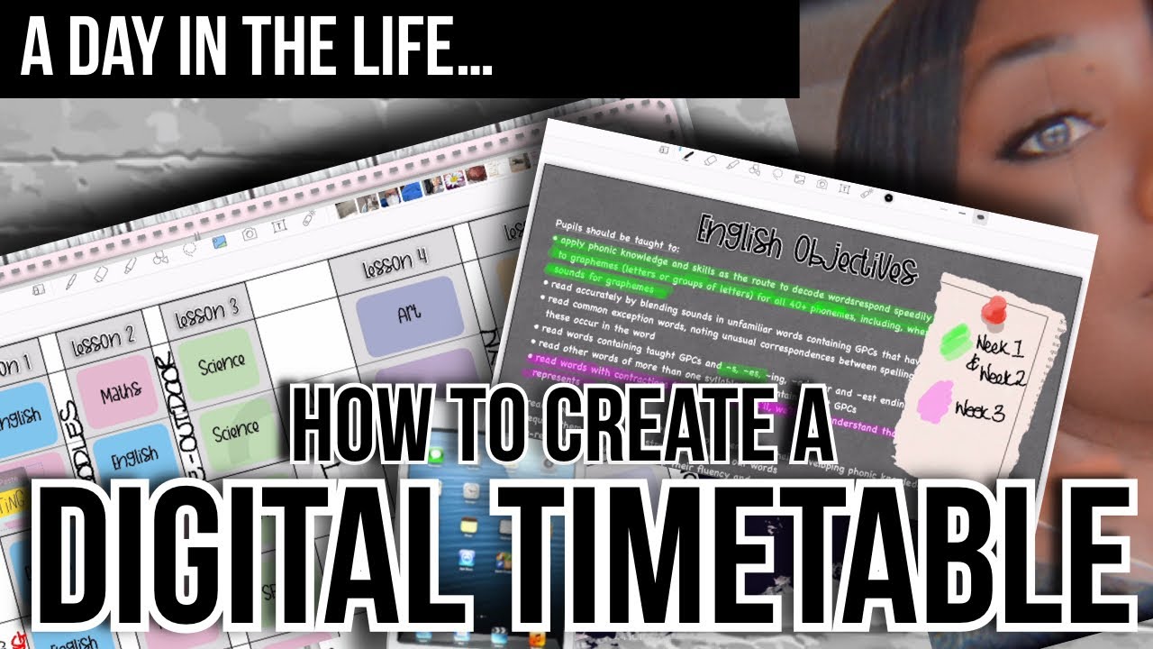 How to create a Digital Timetable || Keynote || Goodnotes || Education ...