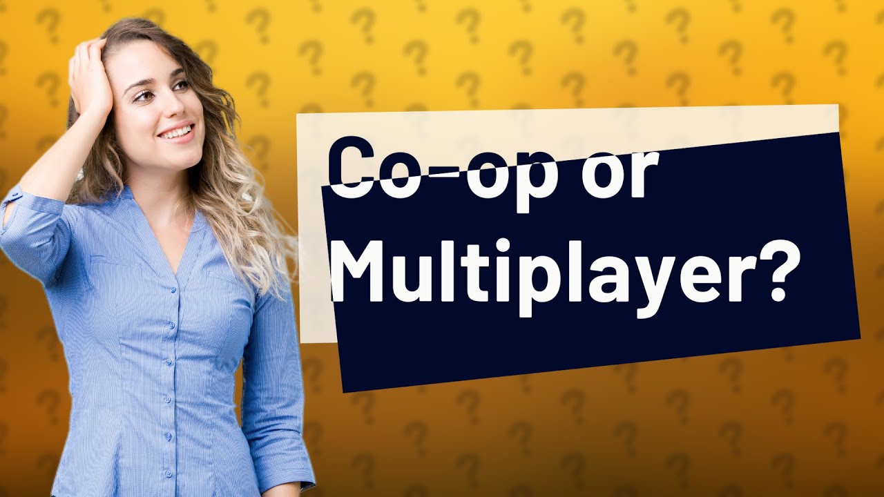 What is the difference between co-op and multiplayer? - YouTube