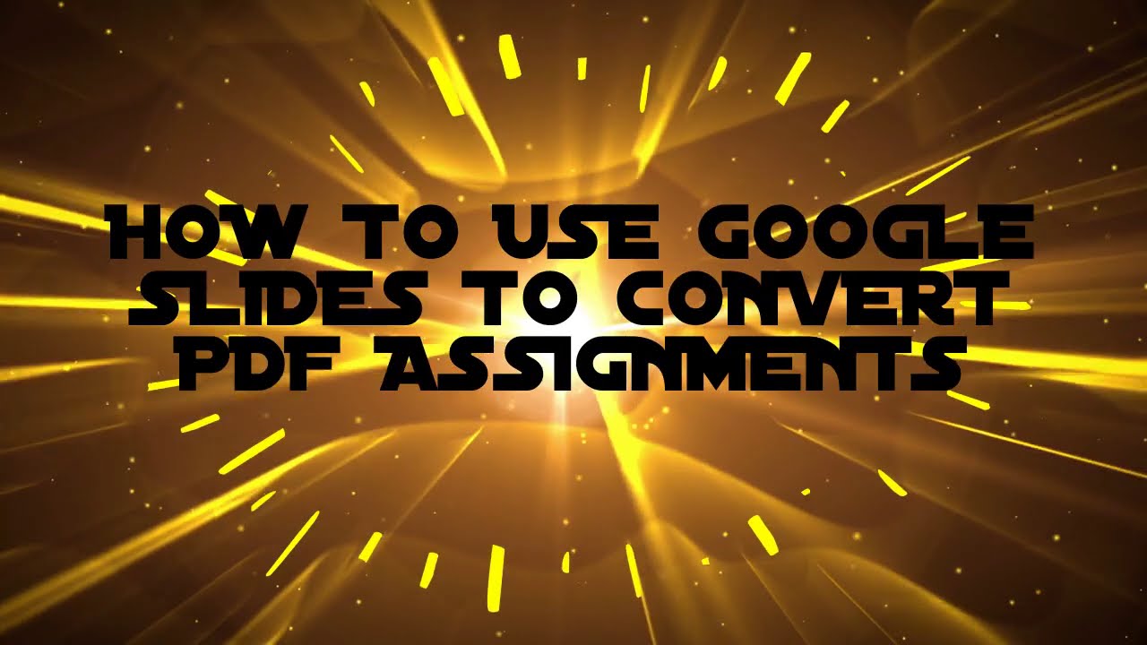 How to Use Google Slides to Convert a PDF into an Interactive Digital ...