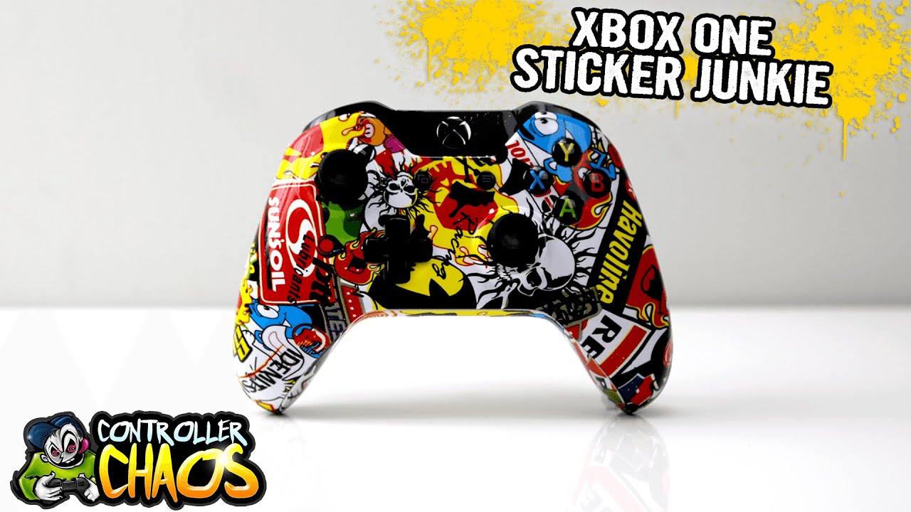 XBOX ONE - Sticker Junkie - Custom Controllers - Controller Chaos - YouTube