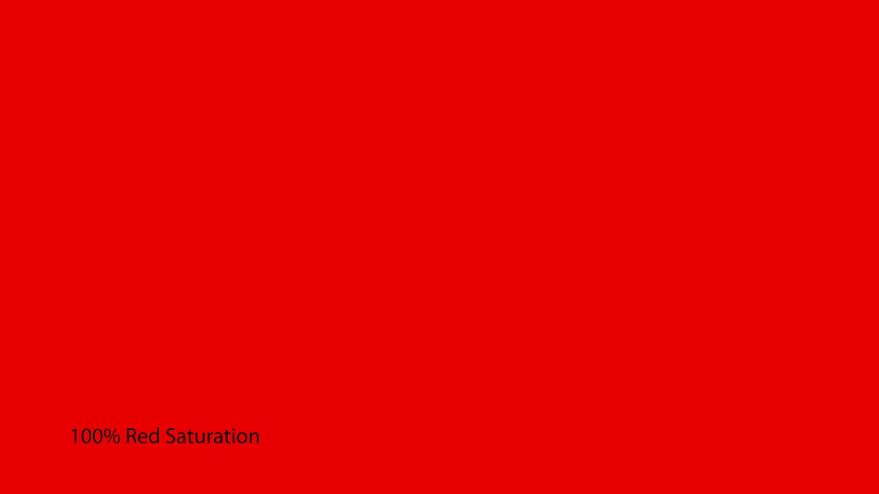02 100% Red Saturation (TV VidyoTestleri) - YouTube