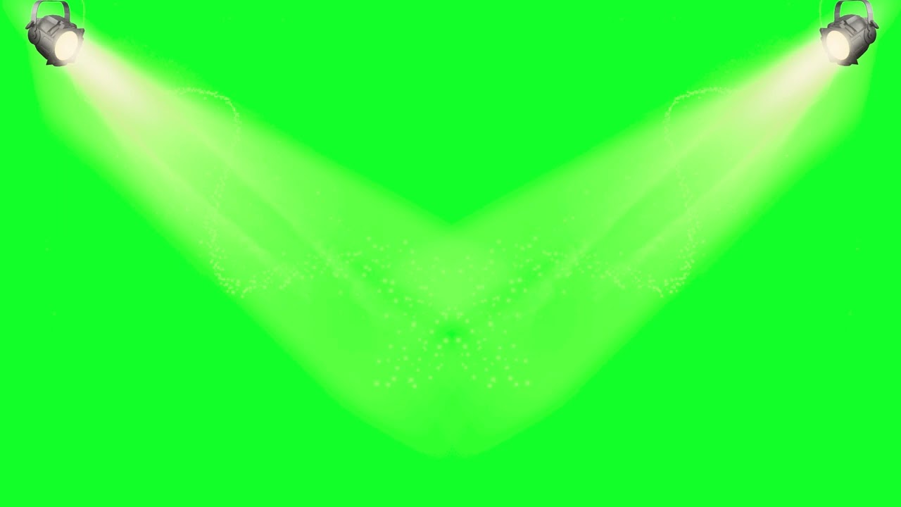 Fond vert lumière de scène projecteur spectacle - YouTube
