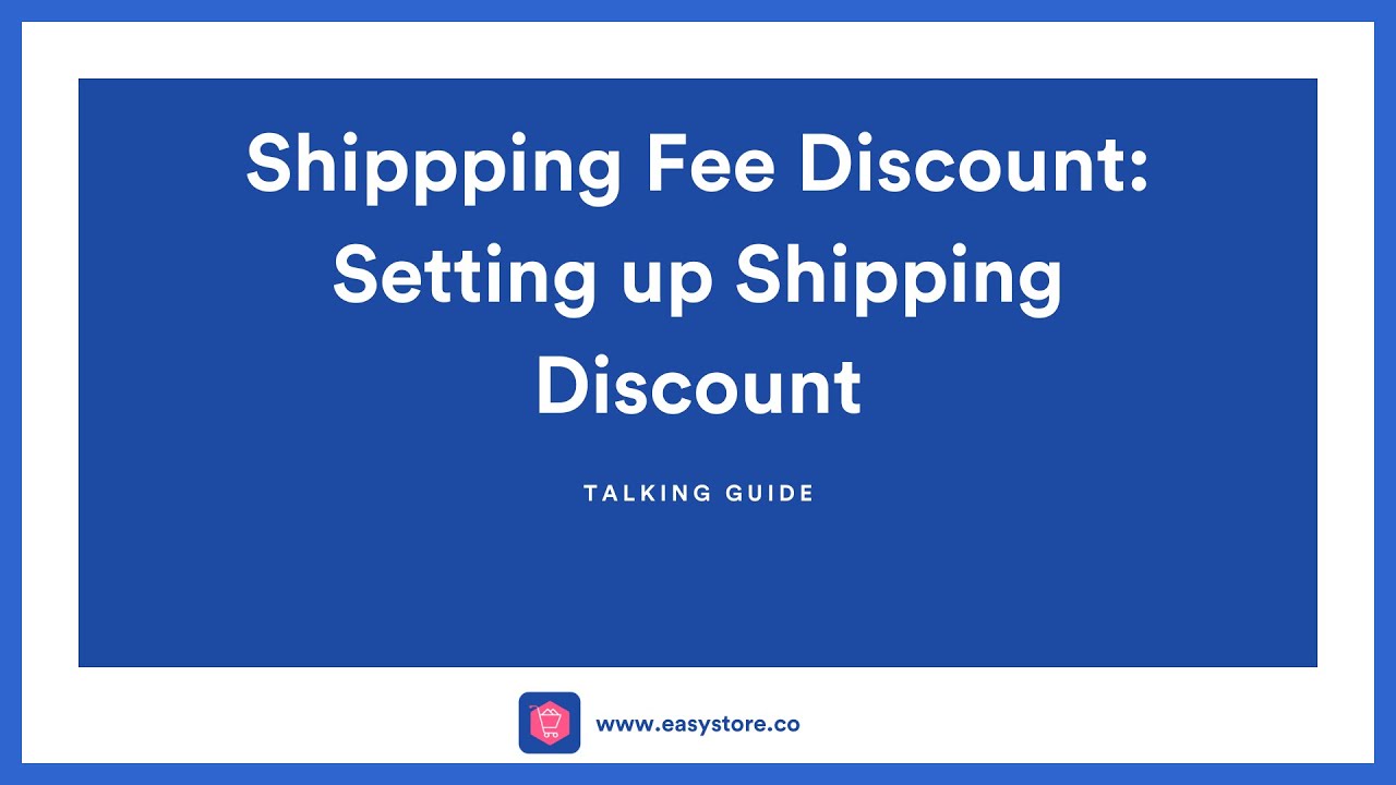 How to Set a Shipping Fee Discount (Part 2) - Setting up The Discount ...