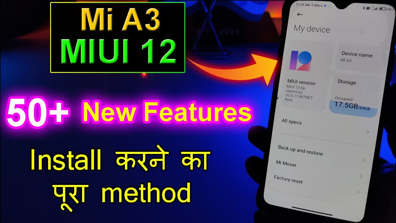 Mi A3 MIUI 12 | 50+ New Hidden Features | How to Install miui 12 in mi ...