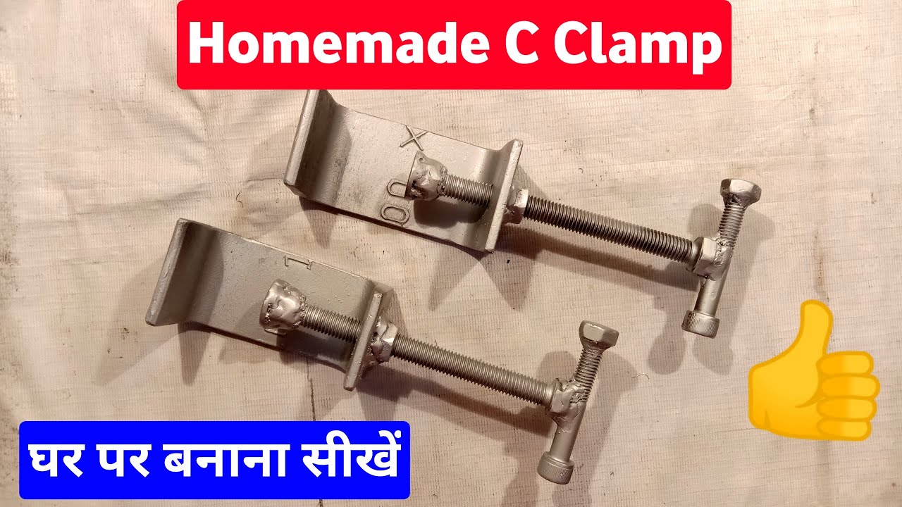 How to make c clamp long | Homemade C clamp | Diy homemade c clamp ...