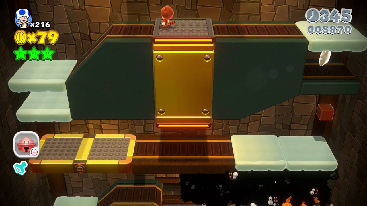 Super Mario 3D World: World 6-7 - Fuzzy Time Mine (Toad) - YouTube