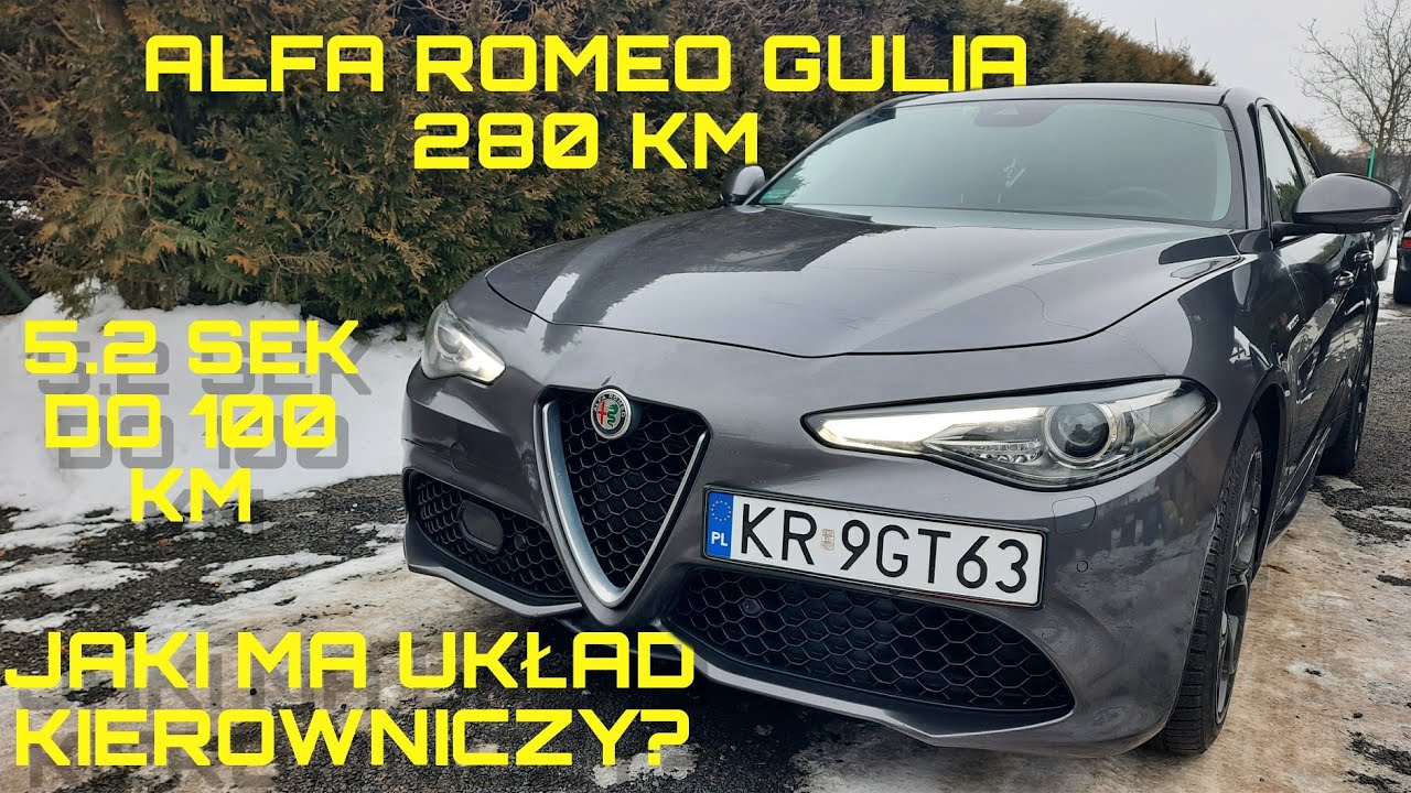 ALFA ROMEO GULIA 280 KM, JAKI MA UKŁAD KIEROWNICZY.. - YouTube