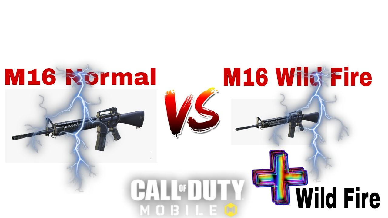 M16 Normal VS M16 Wild Fire ( CODM ) - YouTube