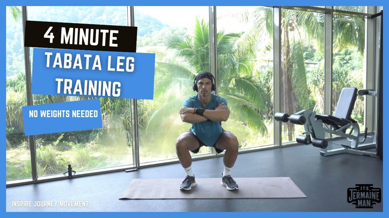 🚀 4 Min TABATA LEG TRAINING | No Weights Needed 20/10 Beginner Friendly ...