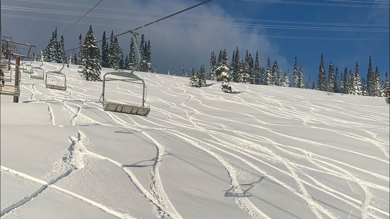 Powder king tree skiing, HD POV skiing - YouTube