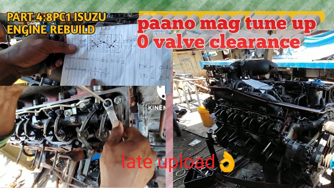 PART4:8PC1 Rebuild | tune up/valve clearance |firing order and running ...