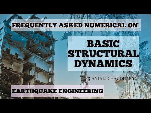 Numerical from past question on basic structural dynamics||Earthquake ...