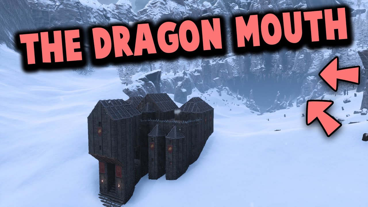 winter base in front of the dragon mouth | CONAN EXILES - YouTube