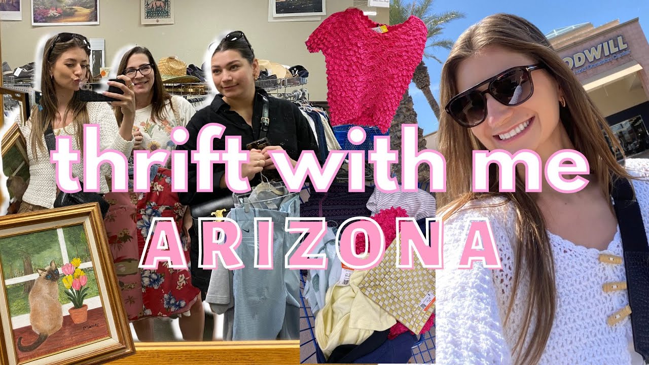 THRIFT WITH ME IN ARIZONA FOR MY MOMS BDAY! | Goodwill, vintage, and ...