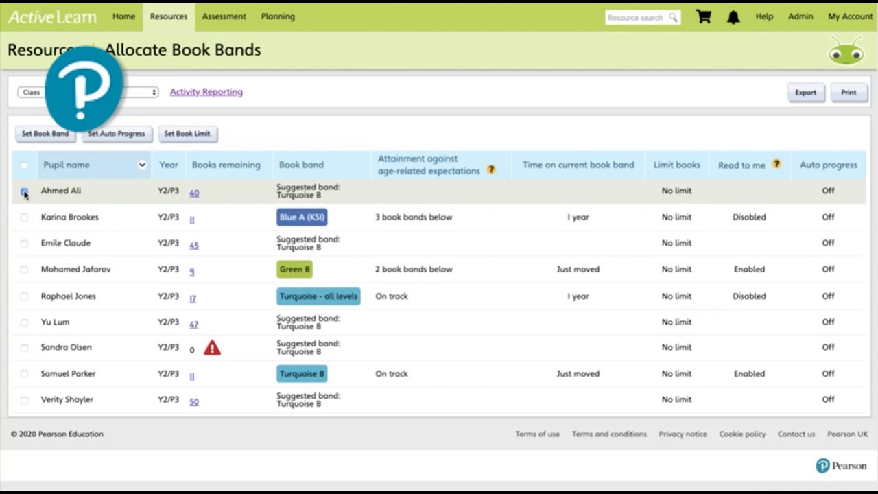 How to auto allocate book bands and set up notifications - YouTube