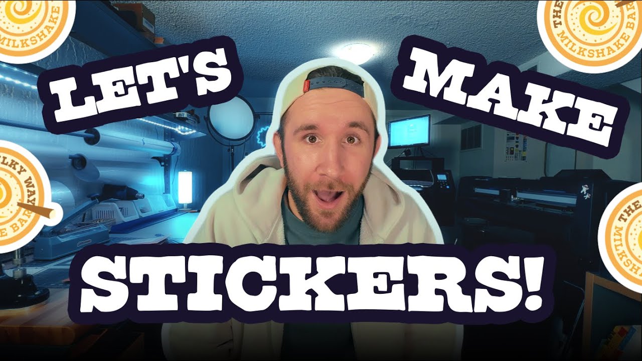 LET'S MAKE STICKERS + How We Make Custom Stickers for THOUSANDS of ...