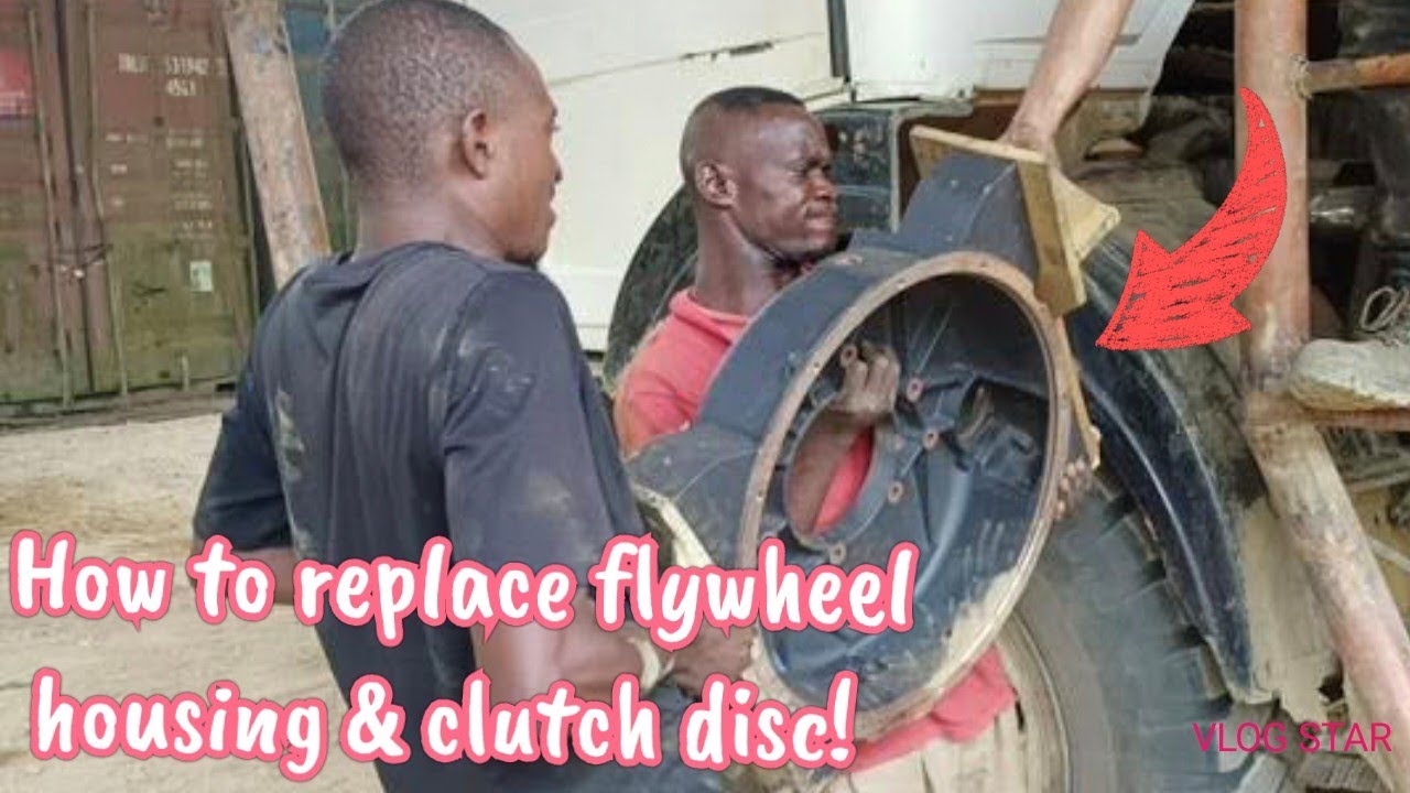 How to replace flywheel housing & clutch disc! #logging - YouTube