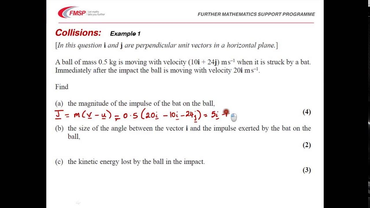 FMSP Revision Video: Edexcel M2 - Collisions - YouTube