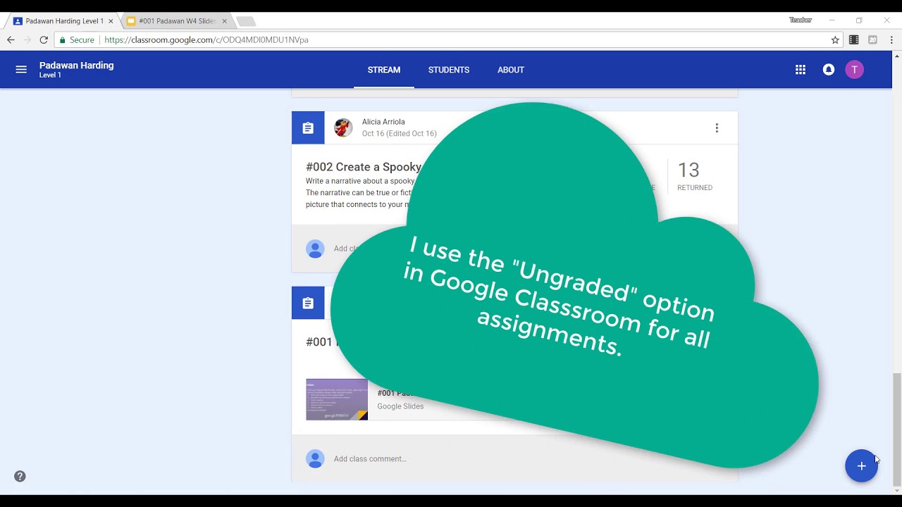 Returning Student Work in Google Classroom - YouTube