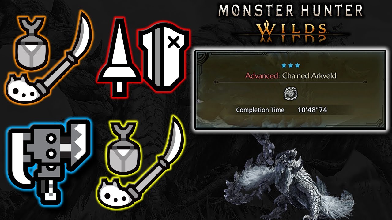 Advanced Chained Arkveld Group Hunt [10'48"] | Monster Hunter Wilds 2nd ...